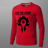 Blizzard WOW Horde Logo T-shirt World of Warcraft Long Sleeve Tee Shirt ...